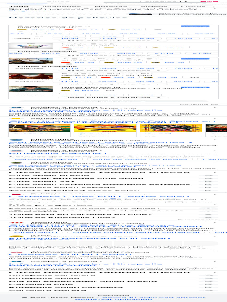 Cine Splau Cartelera - Buscar Con Google | PDF