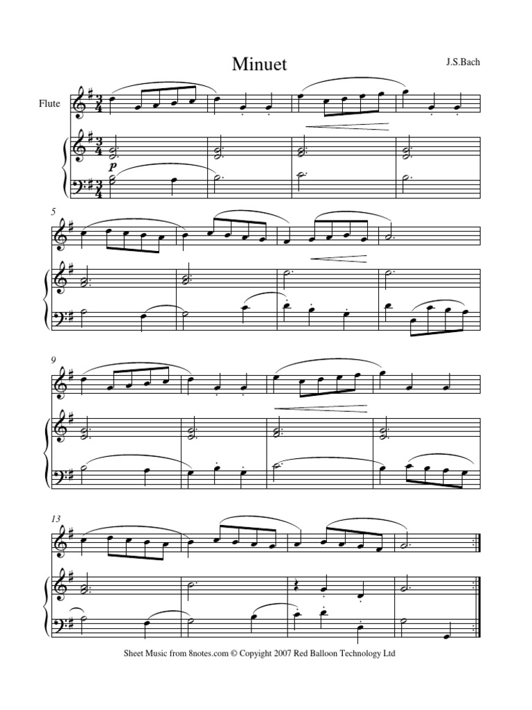 Bach Minuet | PDF