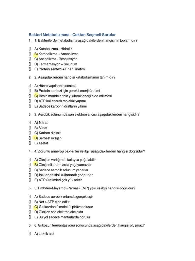 Bakteri_Metabolizmasi_Sorulari | PDF