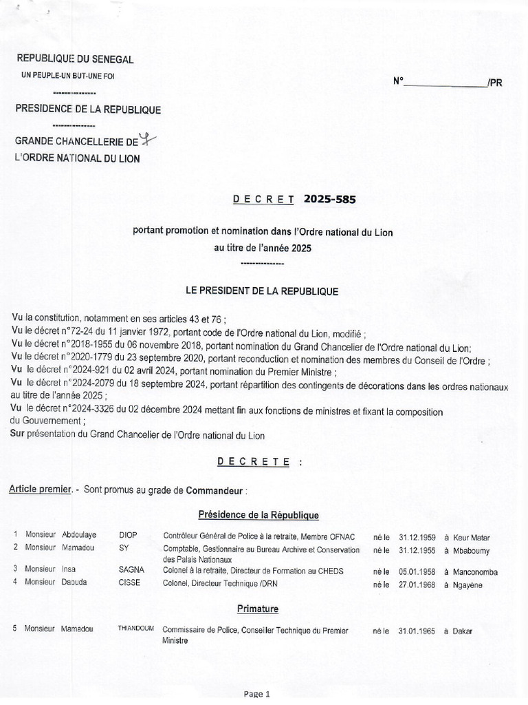 Decret 2025-585 Onl 2025 | PDF