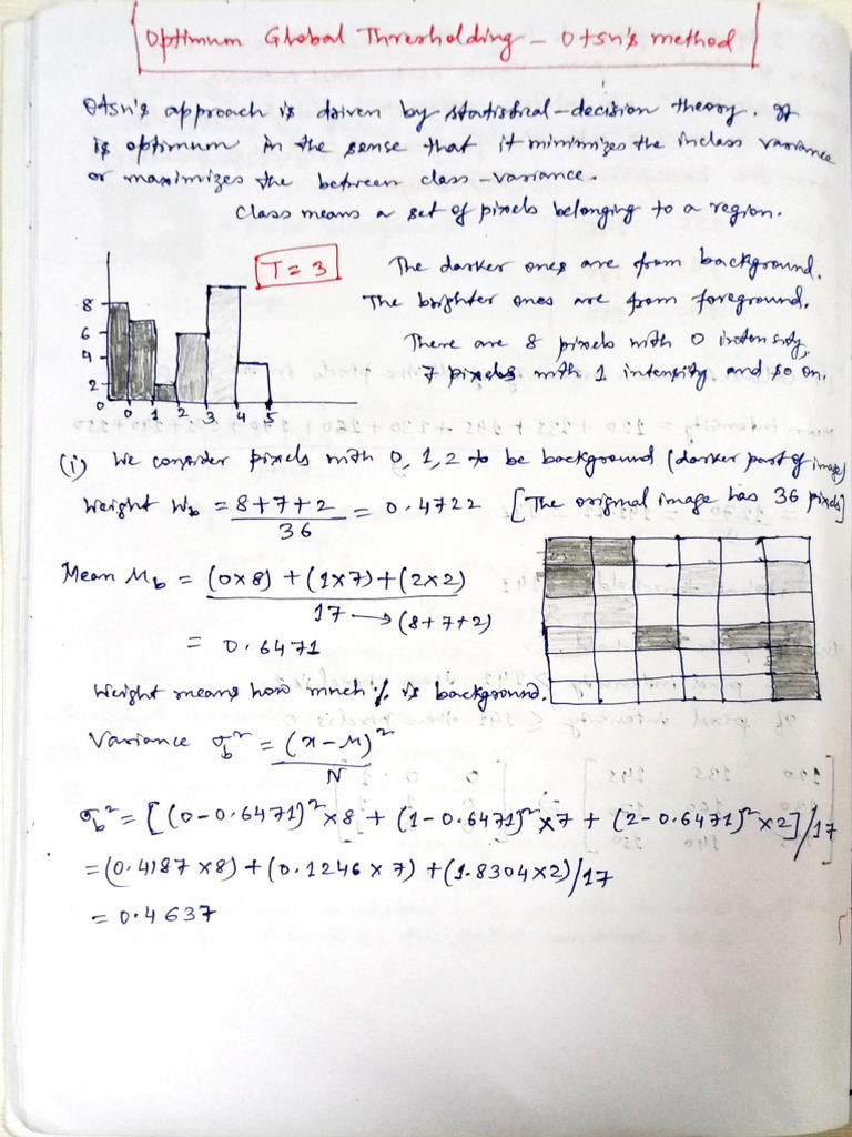 Otsu Thresholding | PDF