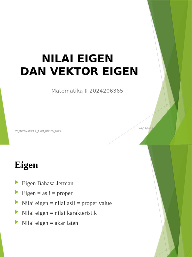 w6_nilai Eigen Dan Vektor Eigen | PDF