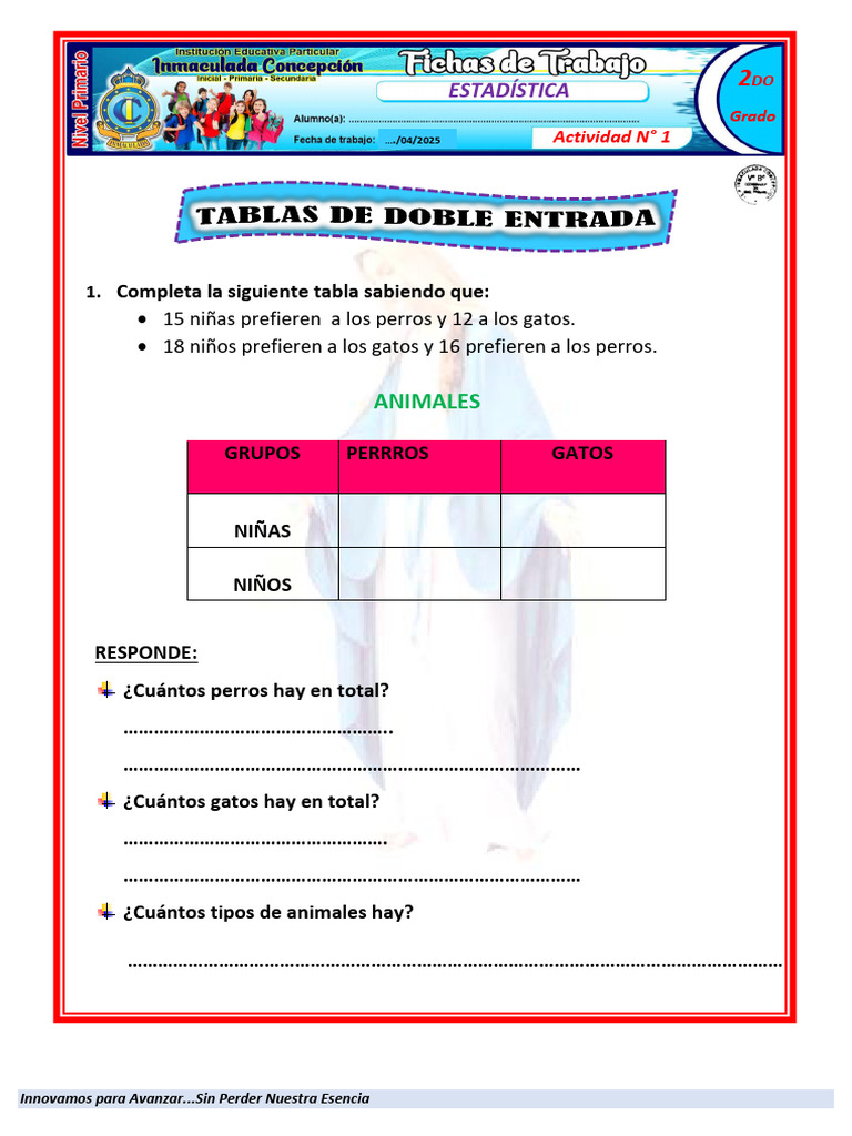 ESTADISTICA_TABLA_DE_DOBLE_ENTRADA | PDF