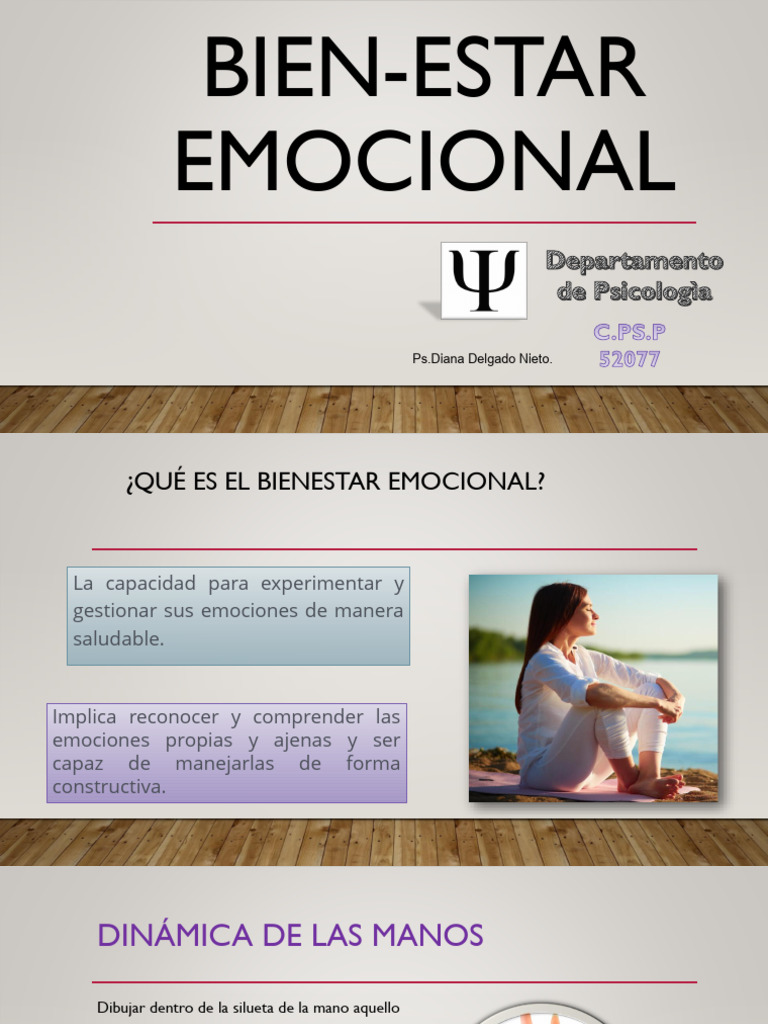 Taller Bienestar Emocional | PDF | Las emociones | Pensamiento