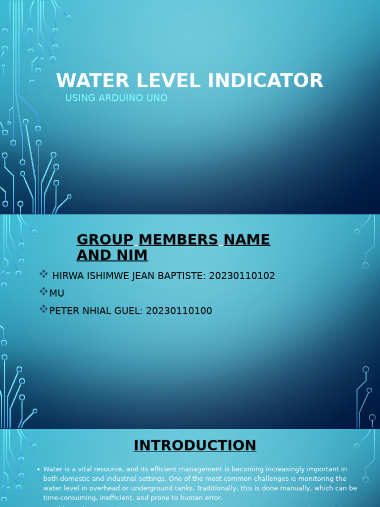 WATER LEVEL INDICATOR | PDF | Light Emitting Diode | Arduino