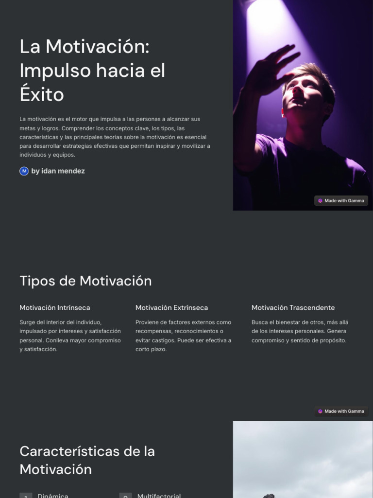 La Motivacion Impulso Hacia El Exito | PDF | Motivacional | Motivación