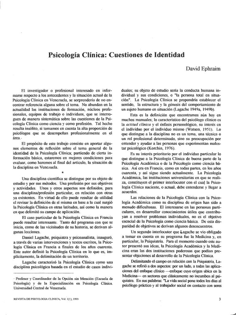 David Ephraim - Psicología Clínica Cuestiones de Identidad Optimizado ...