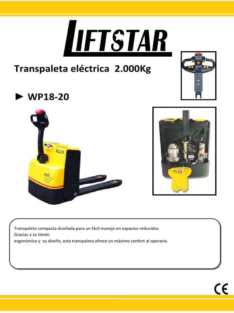 Transpaleta Eléctrica Liftstar WP18-20 | PDF