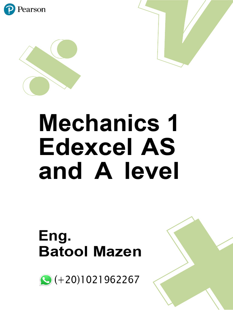 Edexcel AS Level Mechanics M1 Guide | PDF | Acceleration | Speed