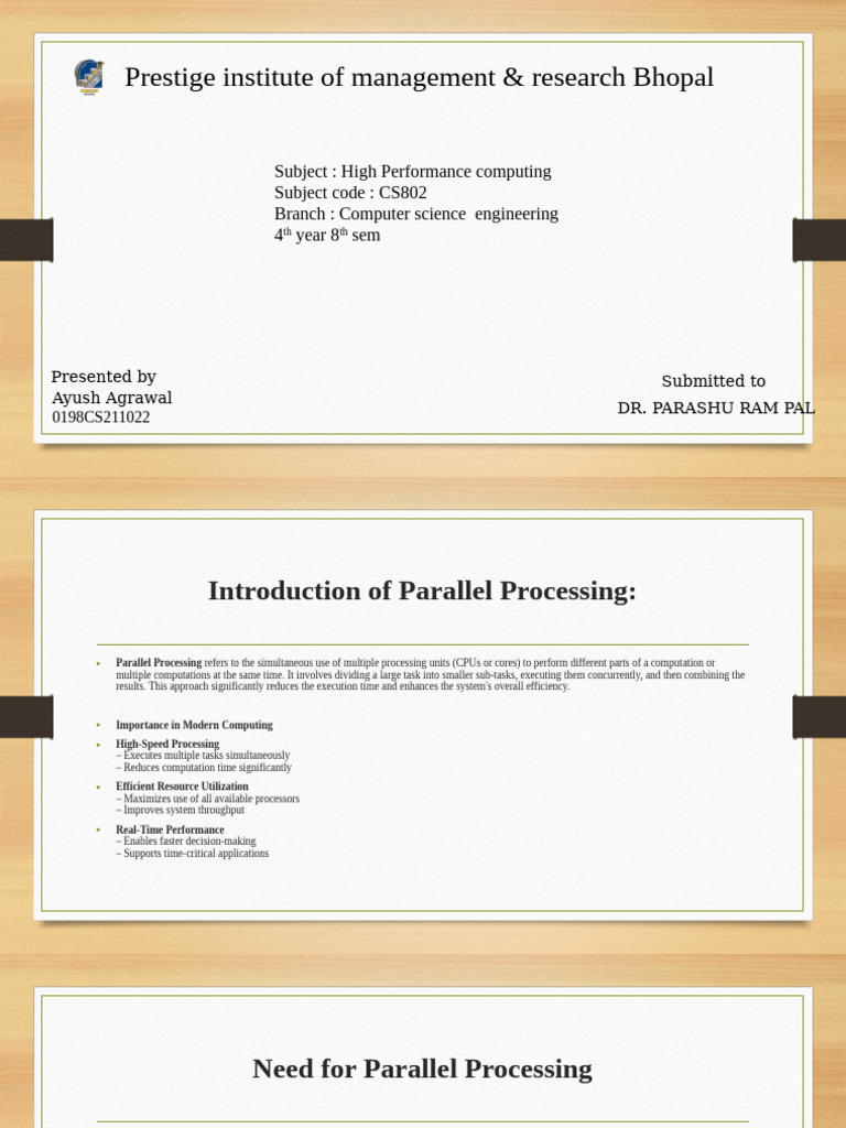 Ayushagrawal HPC | PDF | Multi Core Processor | Central Processing Unit