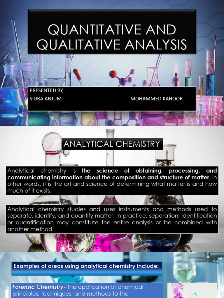 Quantitative and Qualitative Analysis | PDF