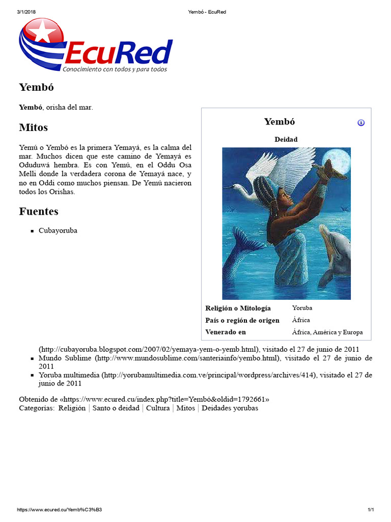 Yembó - EcuRed | PDF