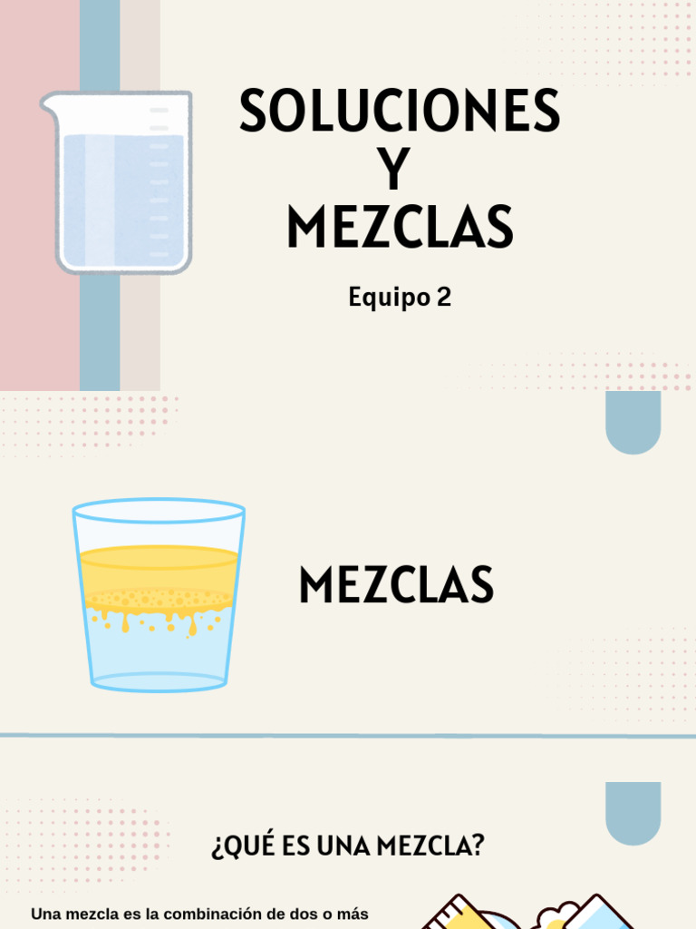 Materiales Dentales Soluciones y Mezclas Equipo 2 PDF | PDF | Mezcla ...