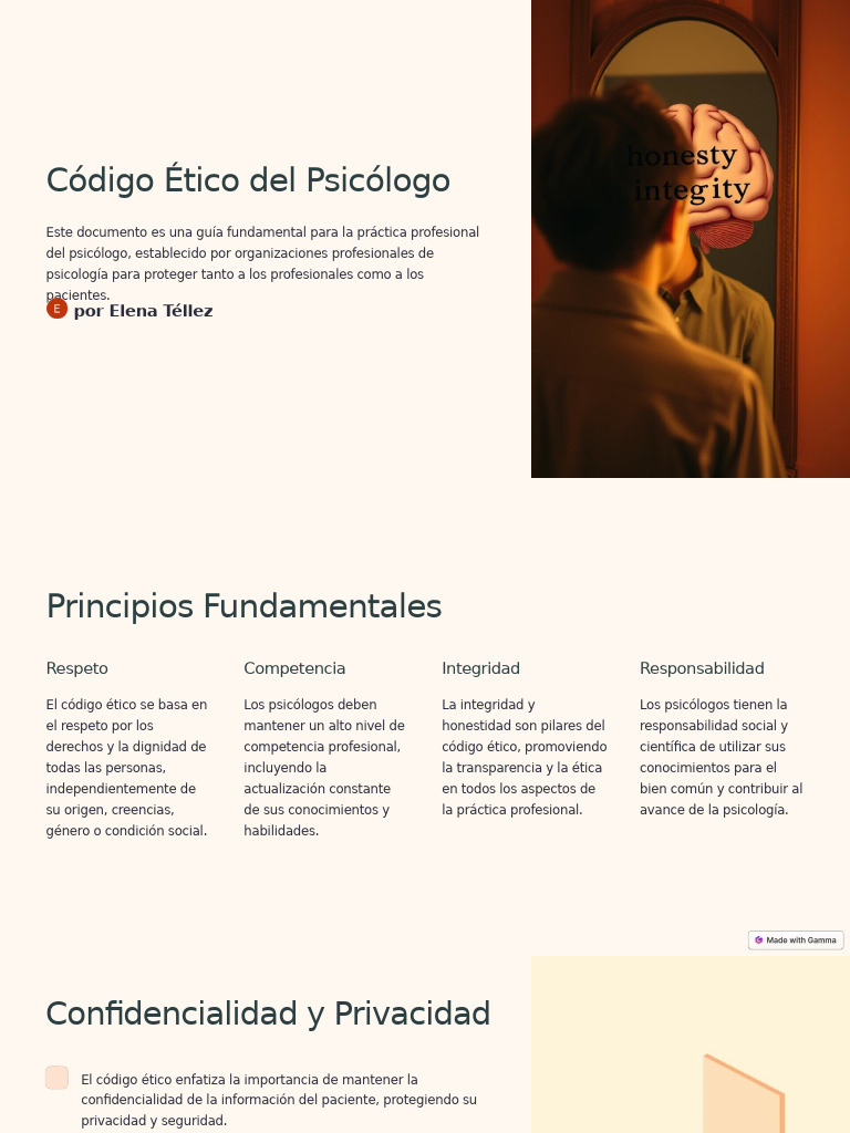 Codigo Etico Del Psicologo | PDF