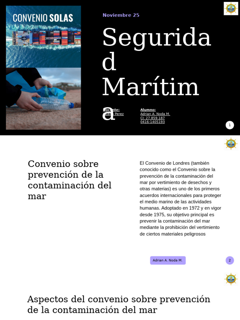 Seguridad Maritima | PDF | Contaminación | Entorno natural