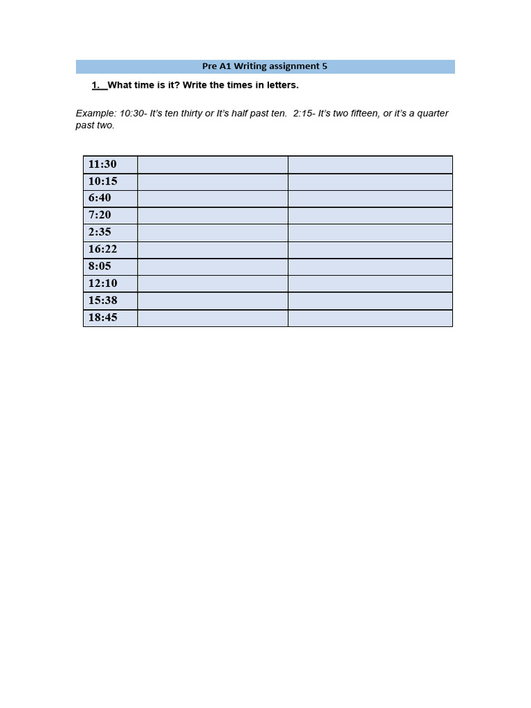 Template - Writing As 4 | PDF
