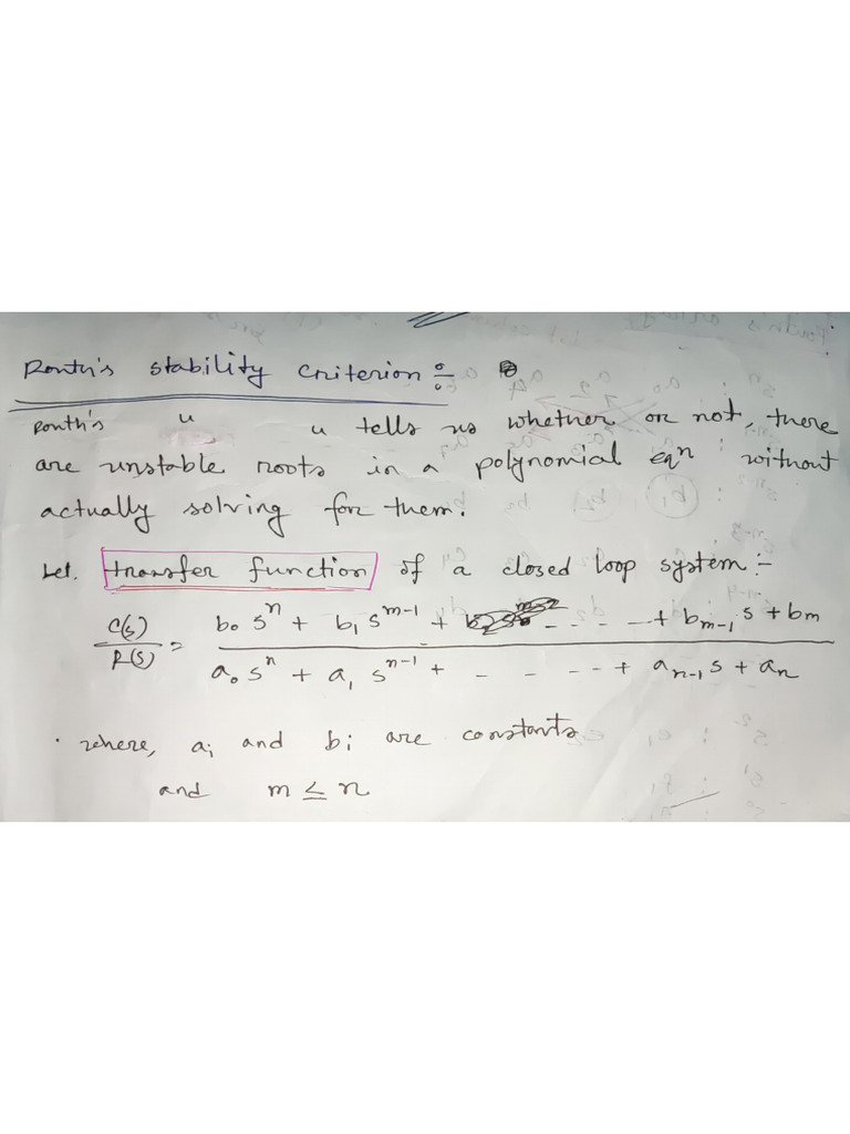 Rouths+Linearization+Root Locus 1803077 | PDF
