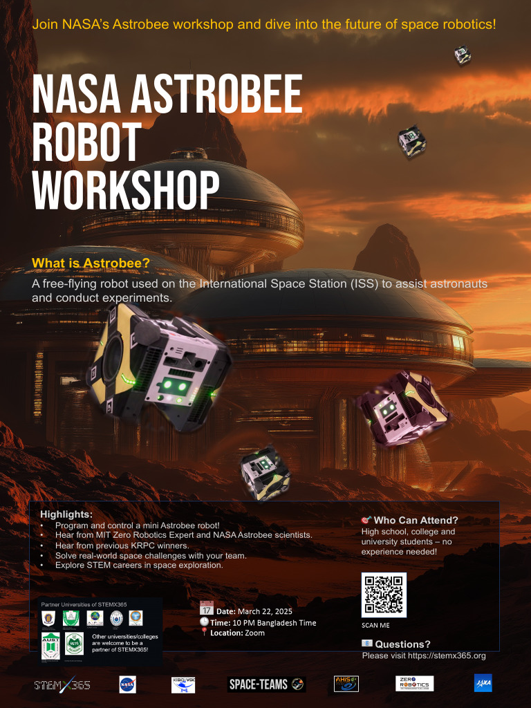 6thkrpc-NASA-Astrobee-workshop-flyer-updated | PDF