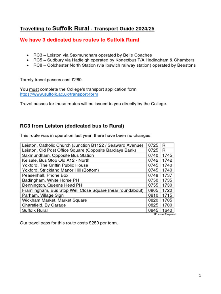 Dedicated Bus Routes Information Guide 24 25 | PDF | Transport | Public ...