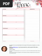 Onenote Weekly Planner Template | PDF