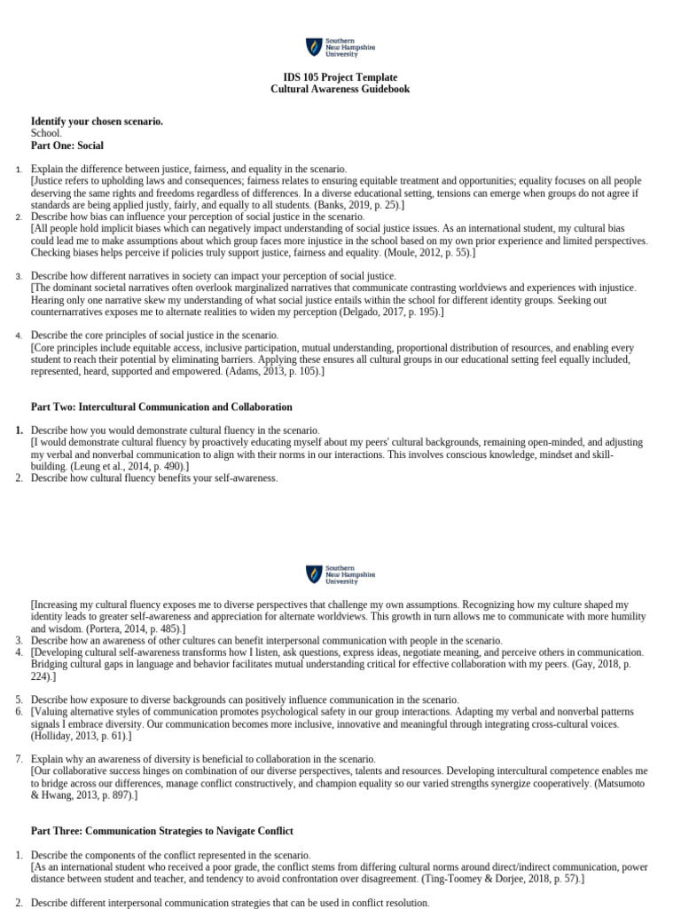 IDS - 105 ProjectTemplate - Module Three | PDF | Communication | Crime & Violence