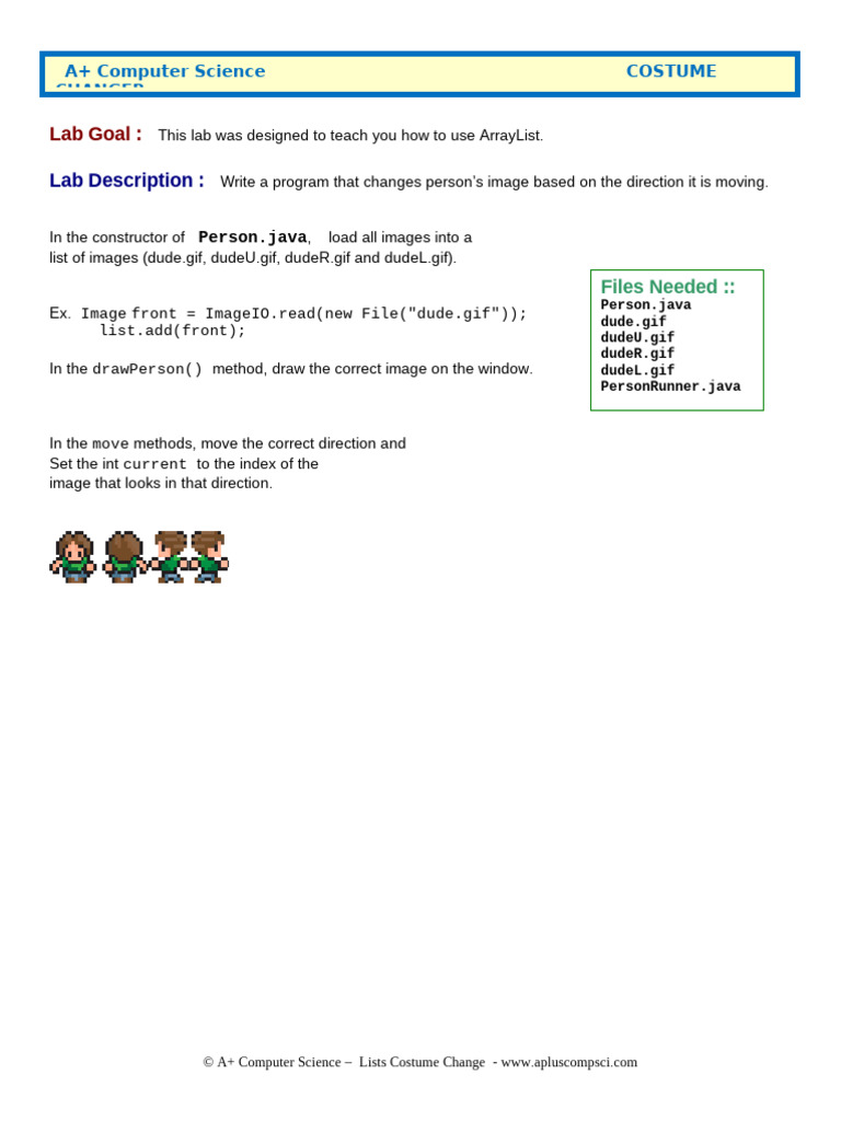 1 Costumechange Lab Java | PDF