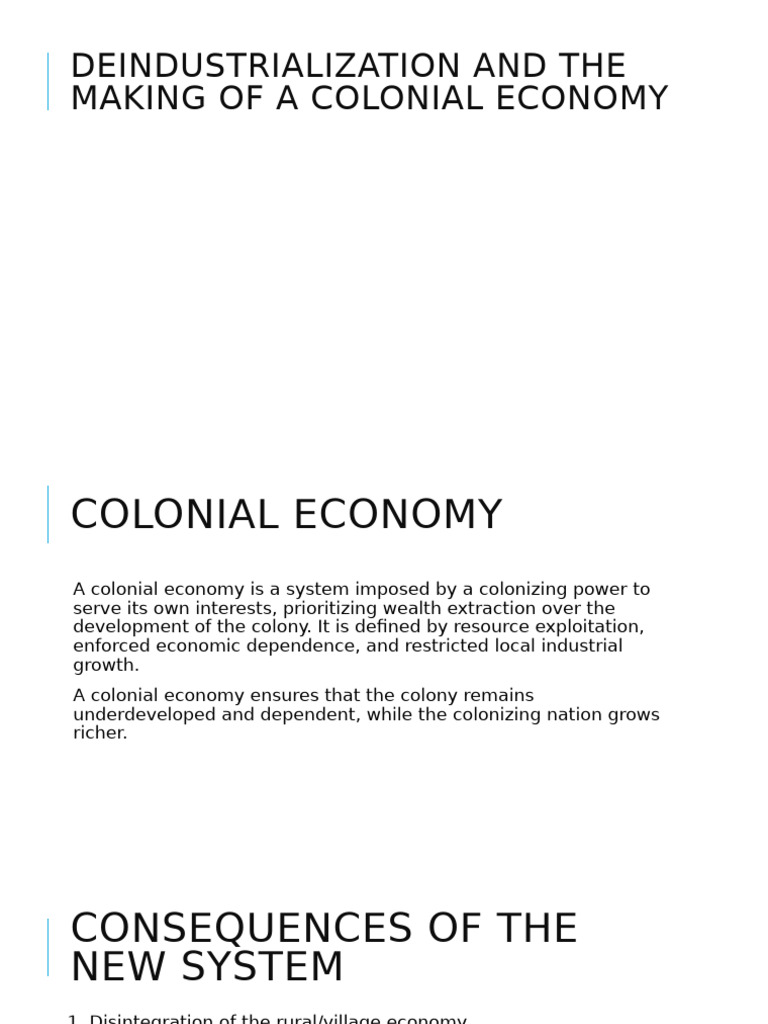 Colonial Economy and Deindustrialization | PDF | British Raj | Famine