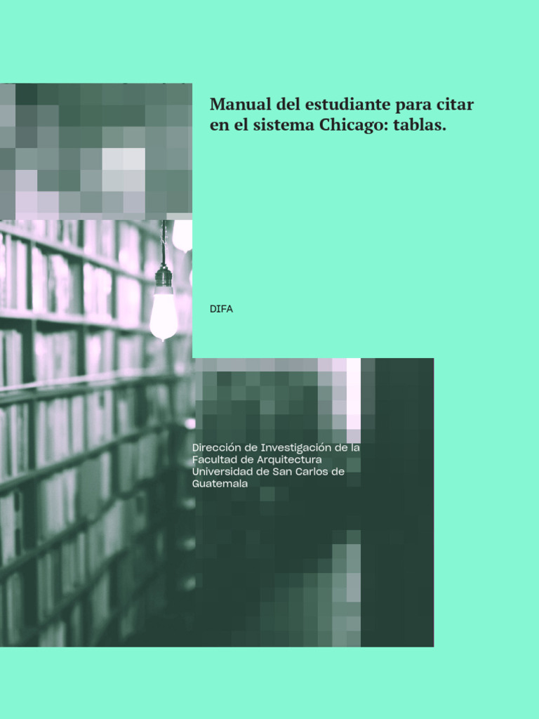 Manual Del Estudiante para Citar en El Sistema Chicago Tablas-1 | PDF