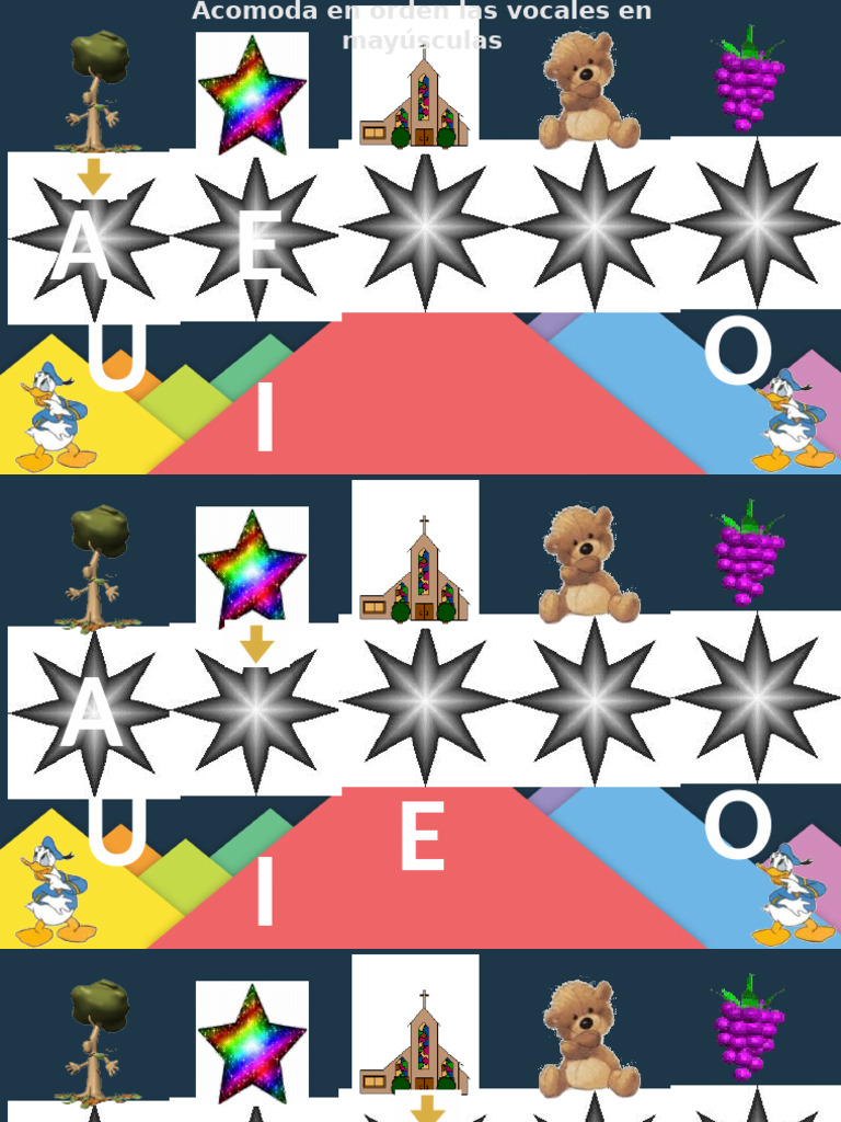 Acomodo en Orden de Las Vocales... Mayusculas y Minusculas... | PDF