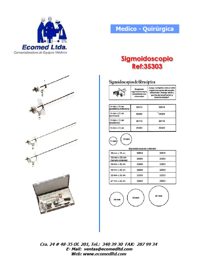 Sigmoidoscopio 35303 | PDF