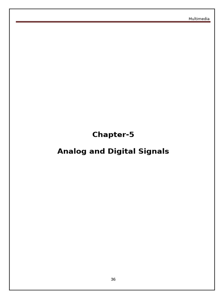 Analog vs Digital Signals Explained | PDF | Sound | Sampling (Signal ...
