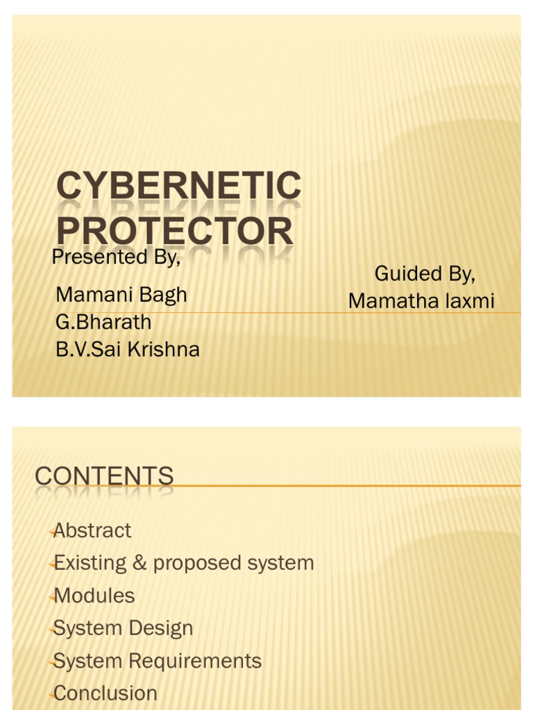 Cybernetic Protector | PDF