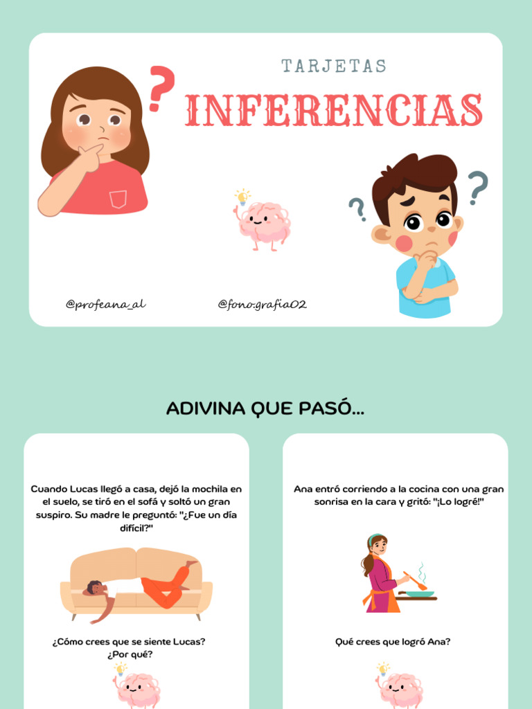 Nuevas Tarjetas Inferencias (Ana) | PDF