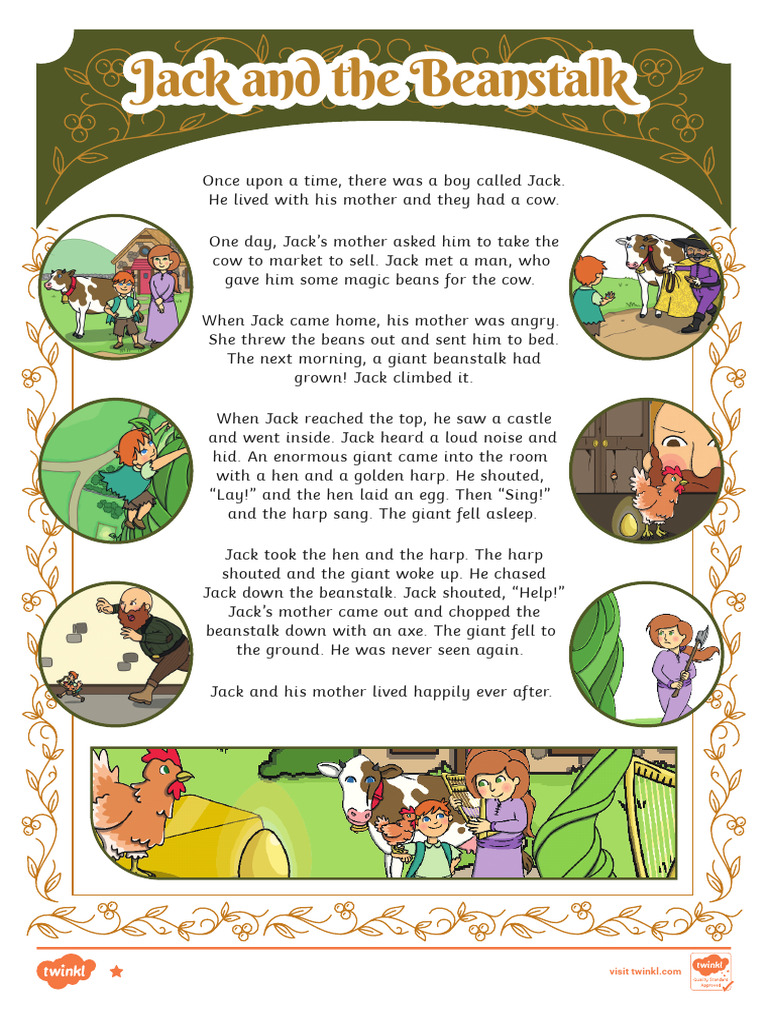 Jack and the Beanstalk: A Classic Tale | PDF