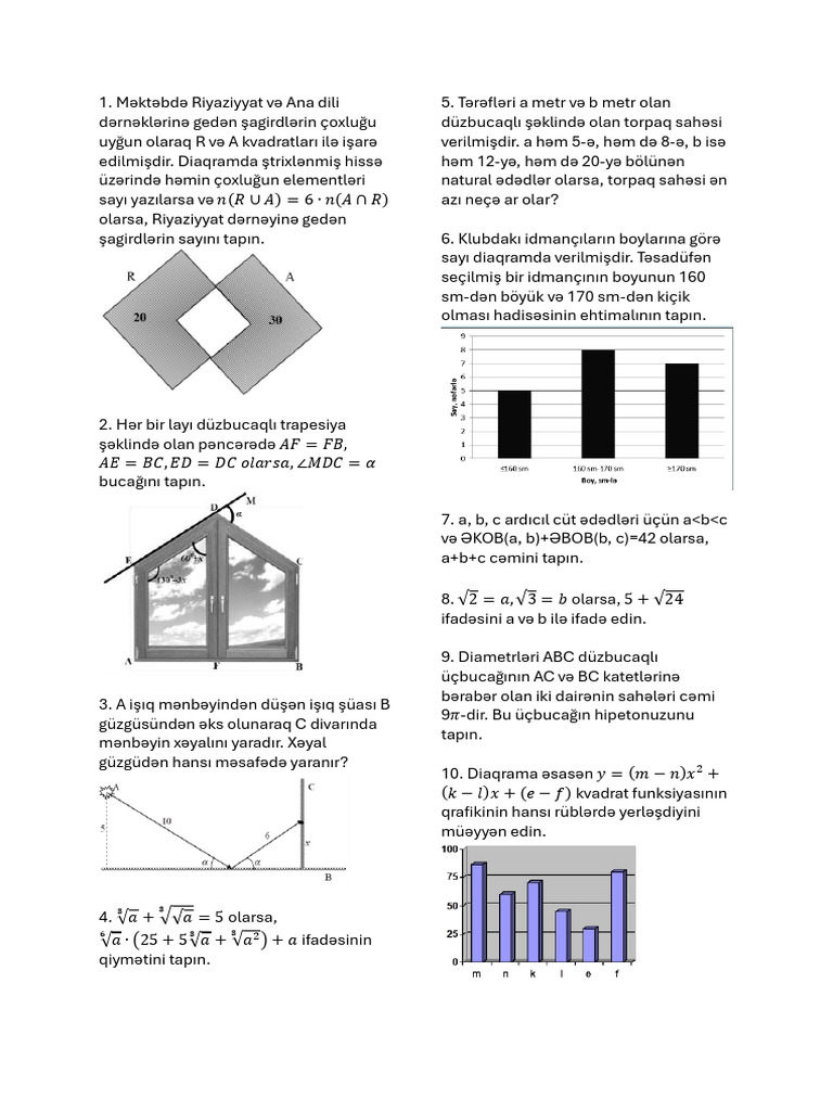 Riyaz 11-Ci Sinif | PDF