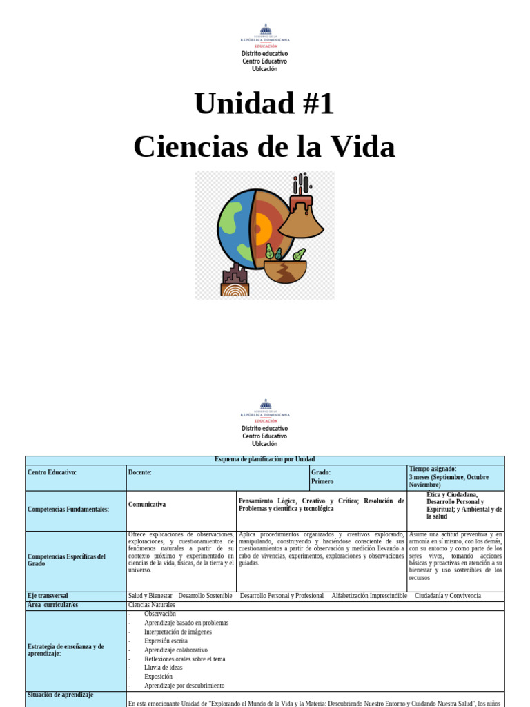 Primero Naturales | PDF | Enseñando | Aprendizaje
