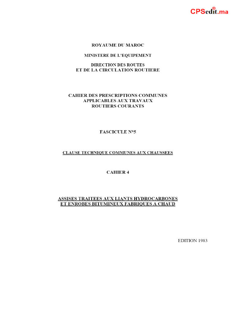 CPC Fascicule N 5 Cahier 4 | PDF