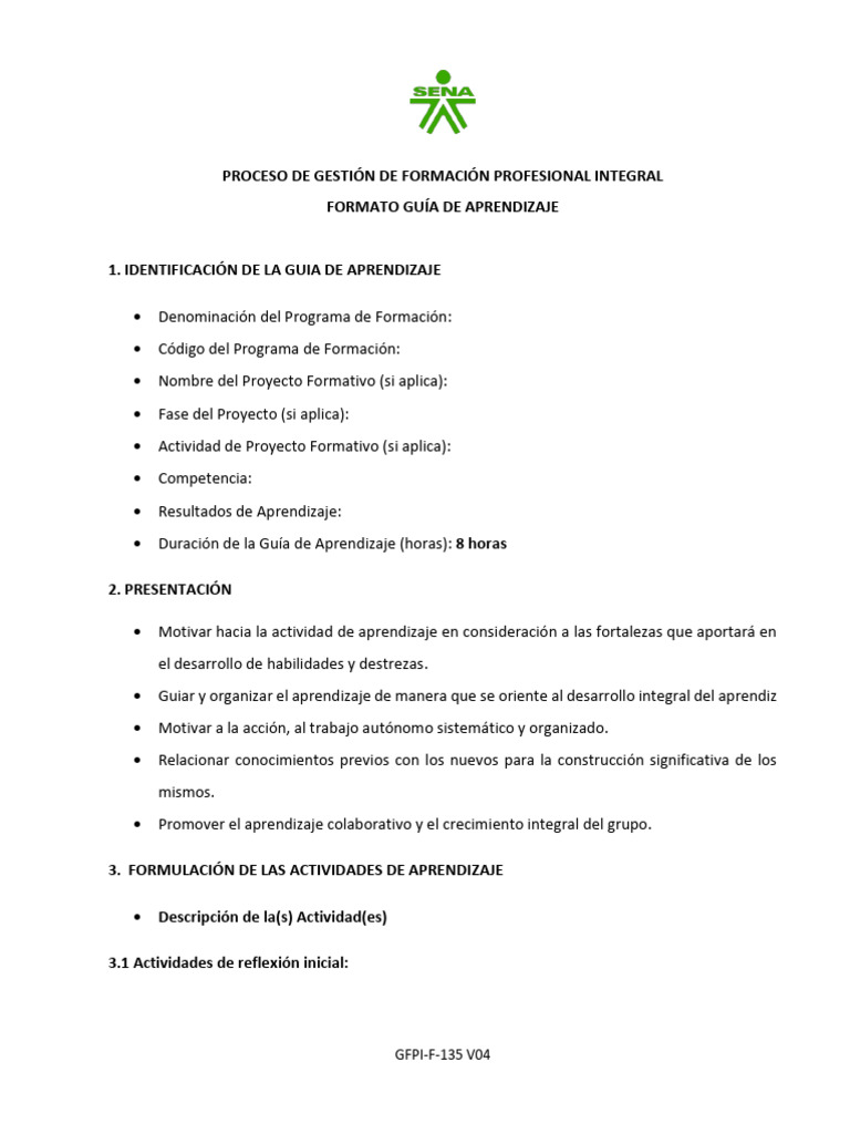 RAP 1. YANETH - GFPI-F-135FormatoGuiadeAprendizaje | PDF | Comunicación | Escritura