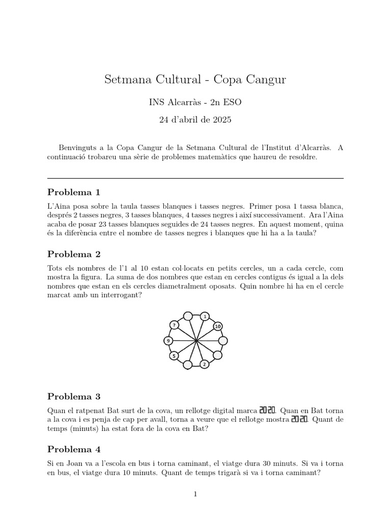 Copa_Cangur_2n_ESO | PDF