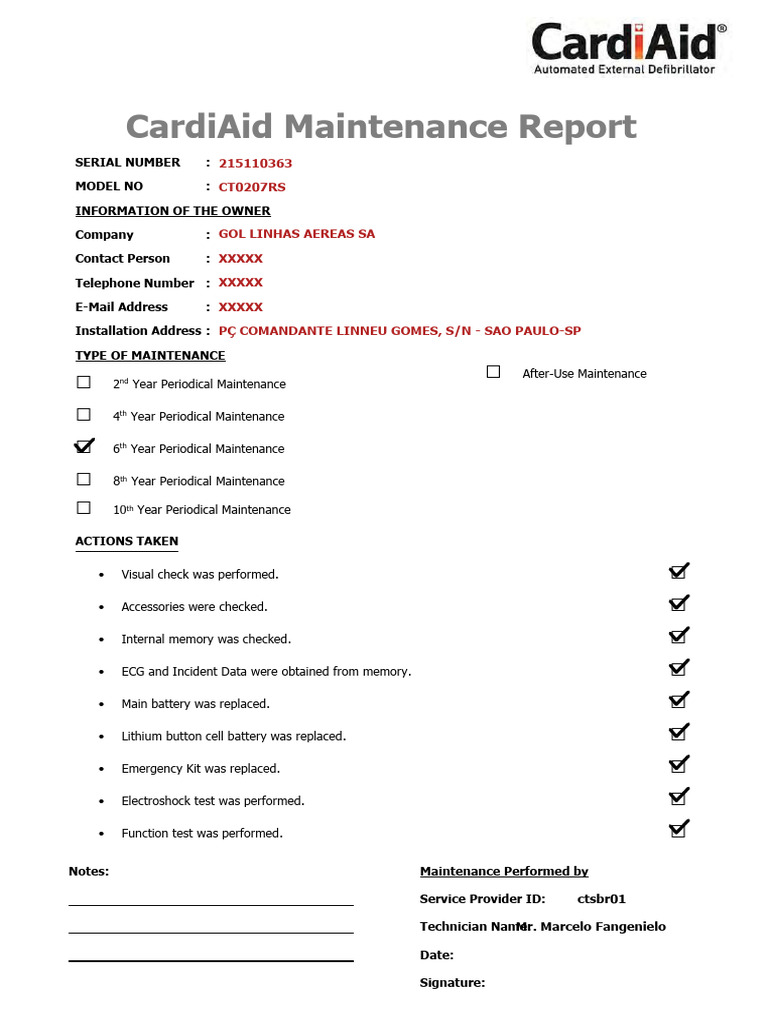 Maintenance Report | PDF