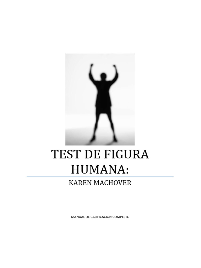 Test de Figura Humana Karen Machover | PDF | La sexualidad humana ...