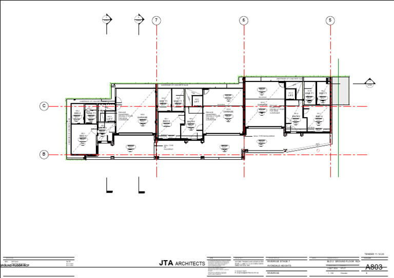 A803 - BLD 2 Ground Floor RCP | PDF | Civil Engineering | Structural ...