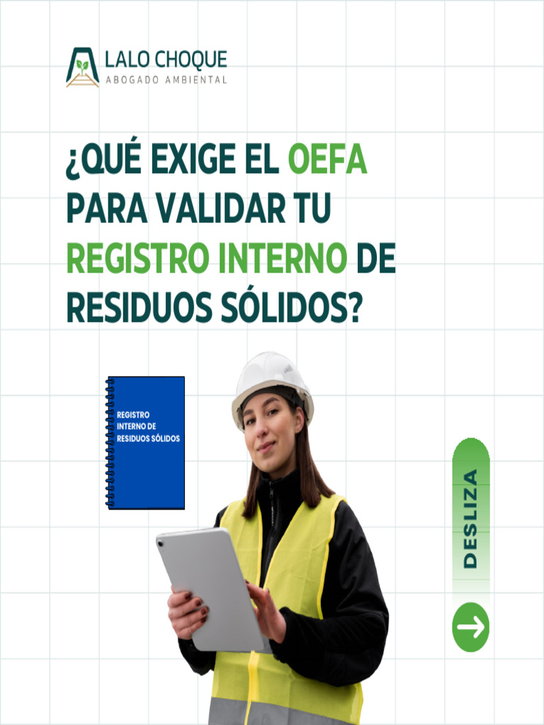 QUE EXIGE OEFA - REGISTRO DE RESIDUOS SOLIDOS_PPT | PDF