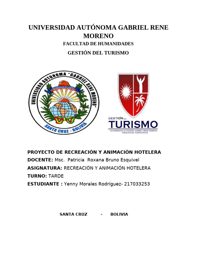 Documento, Recreacion | PDF | Hotel | Turismo