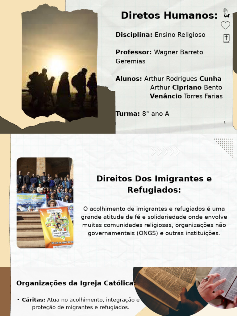 Diretos Humanos Disciplina Ensino Religioso Professor Wagner Barreto Geremias Alunos Arthur ...