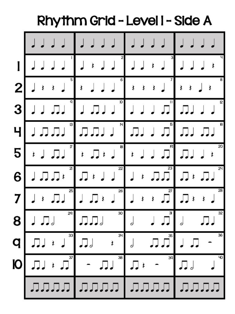 Rhythm Grid 1 | PDF