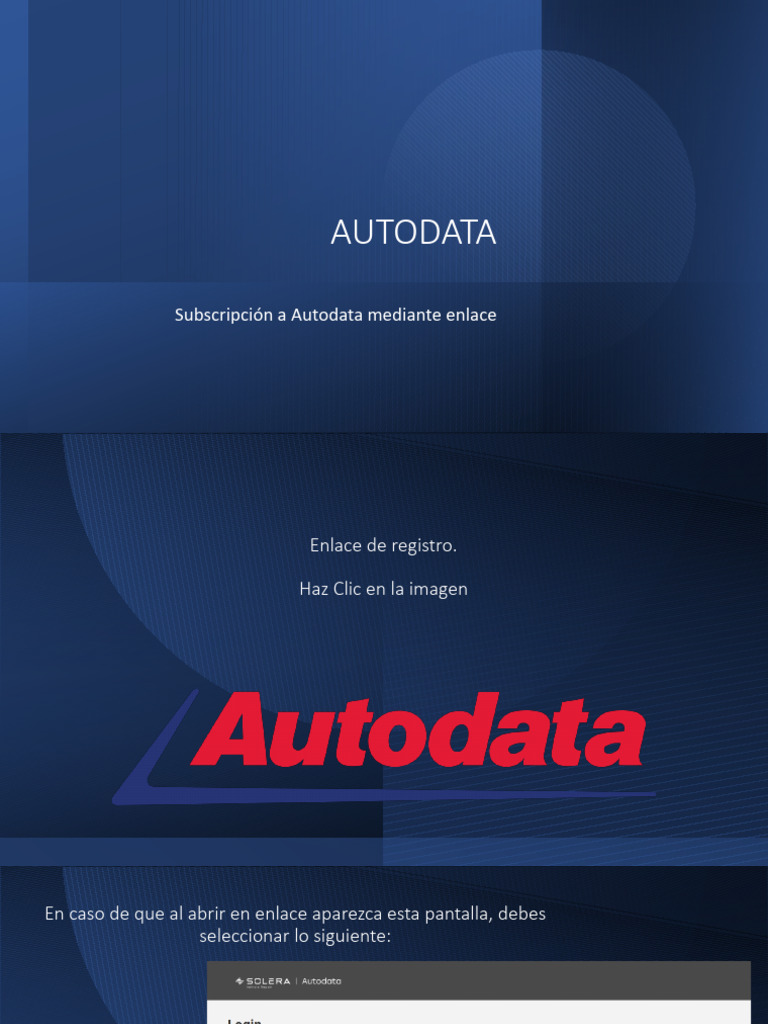 Guía de Registro Autodata | PDF