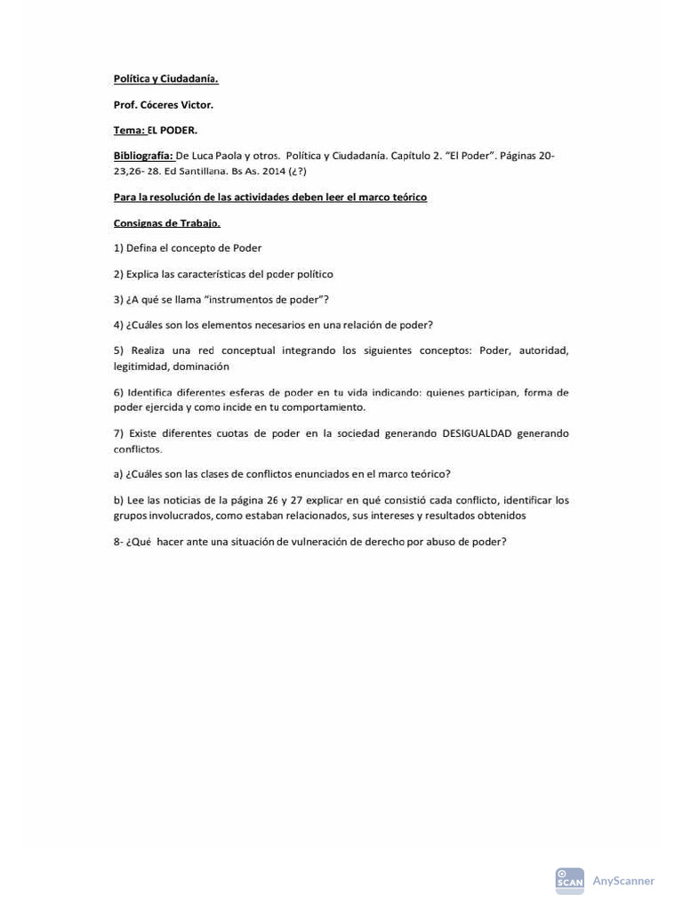 Pyc U1 P B.poder | PDF