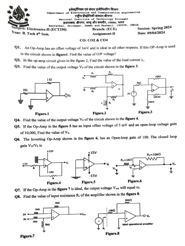 Electronics - 2 Assignment 2 | PDF
