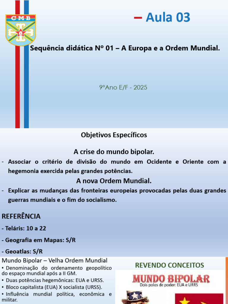AULA 03 - Crise Do Mundo Bipolar e A Nova Ordem Mundial | PDF | União ...